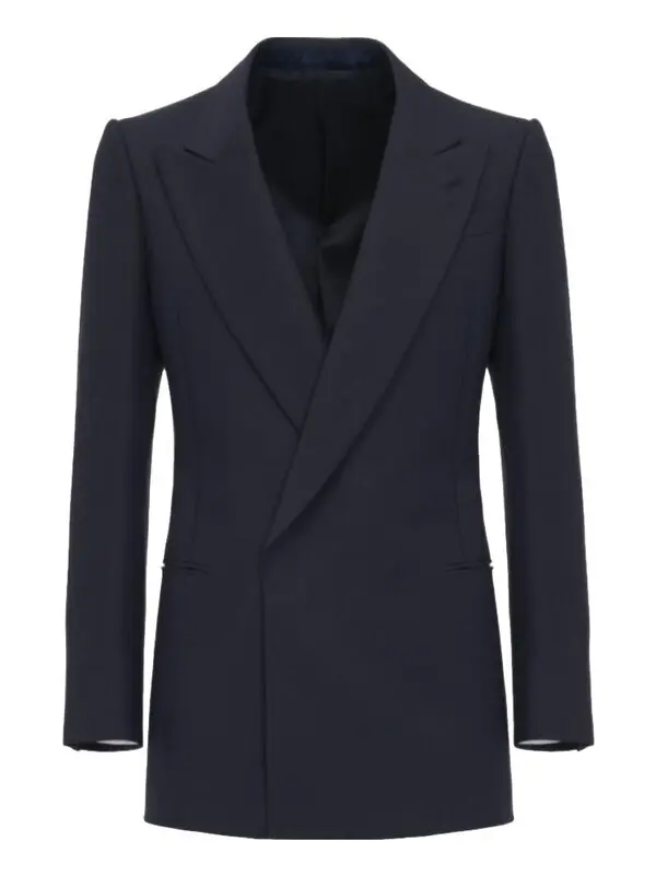 Alexander McQueen Long Sleeved Tailored Blazer - Black