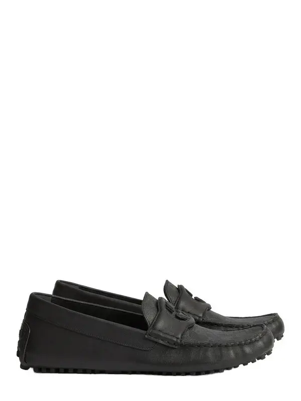 Gucci Interlocking G Driving Loafers - Black