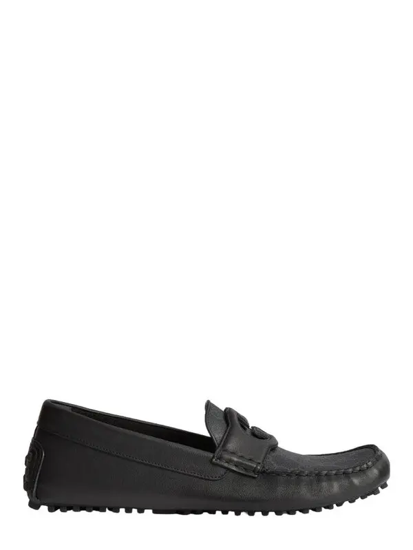 Gucci Interlocking G Driving Shoes - Black