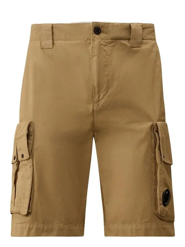 C.P. COMPANY Lens Detail Cargo Shorts - Beige