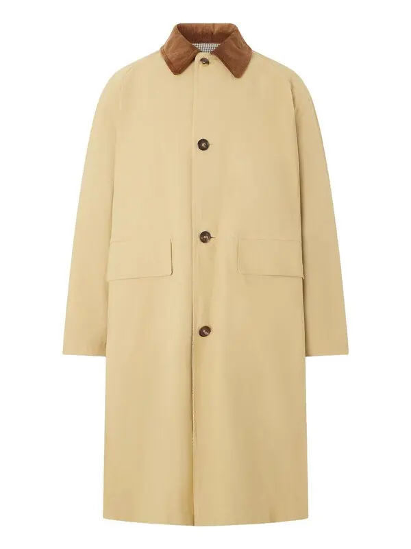 DRAKE'S Reversible Cotton And Linen-blend Jacket - Neutrals