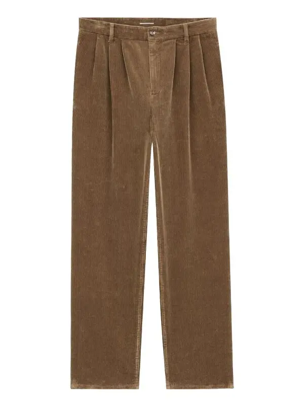 Saint Laurent Wide-leg Corduroy Trousers - Cinnamon Beige
