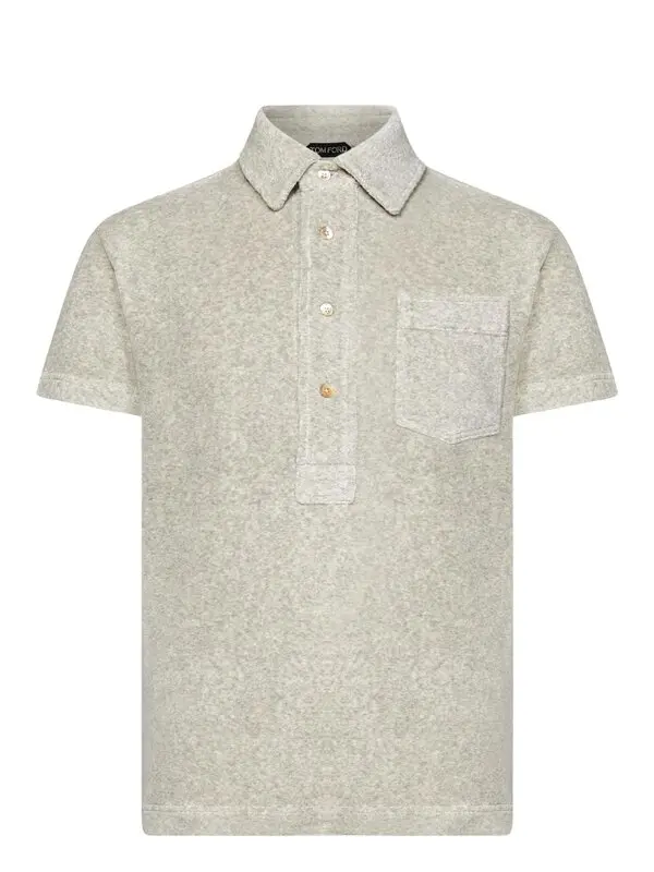 TOM FORD Towelling Polo Shirt - No