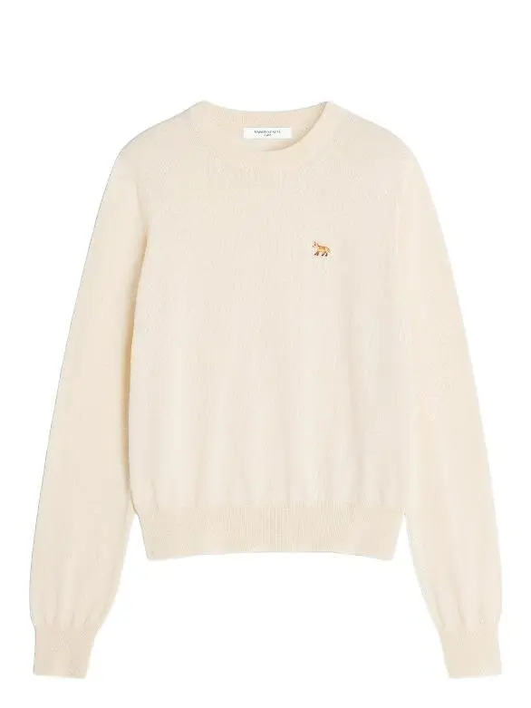 Maison Kitsuné Baby Fox Regular Jumper - White