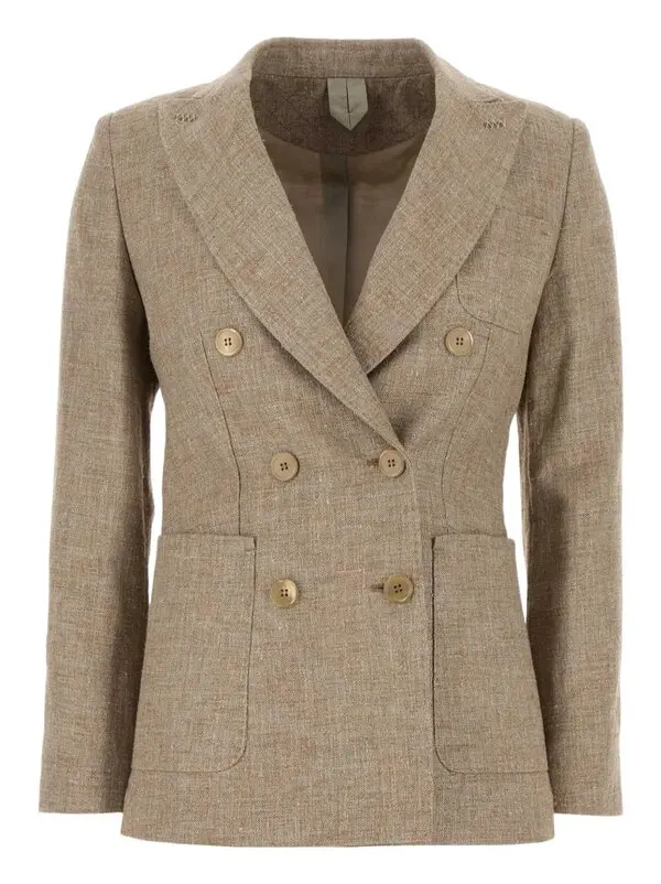 Max Mara Double-breasted Blazer - Nude