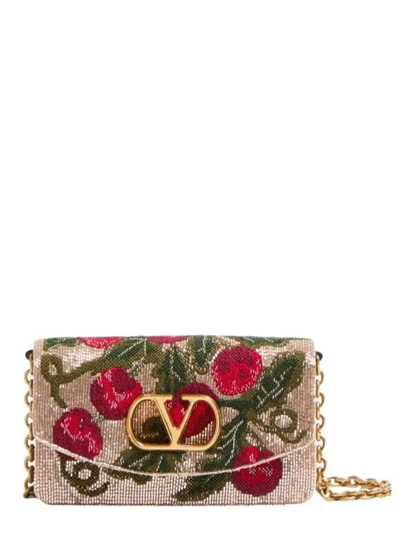 Valentino Garavani Vain Embroidered Shoulder Clutch - Multicolor