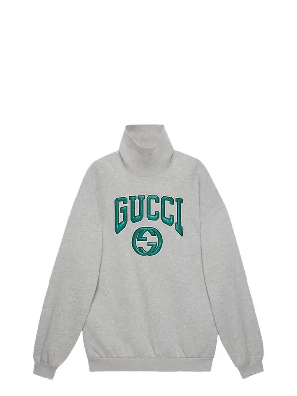 Gucci Logo Patch Turtleneck Sweatshirt - No