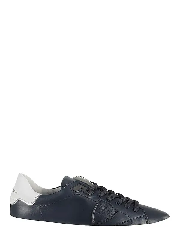 Philippe Model Temple Round Toe Lace-up Sneakers - White