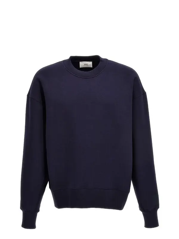 Ami Crewneck Long Sleeve Sweatshirt - Blue