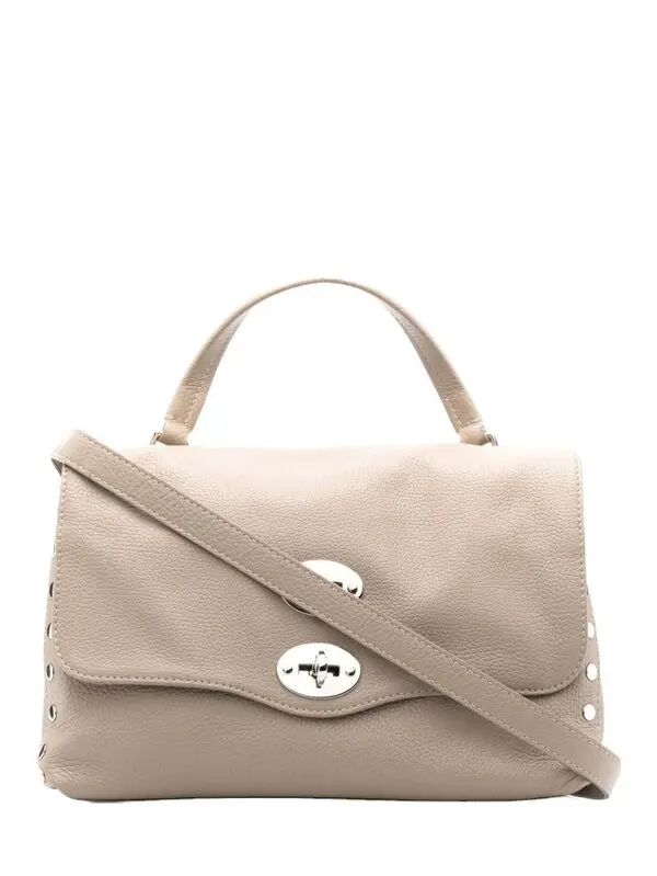 ZANELLATO Flip Shoulder Bag With Turnbuckle Closure - Nude