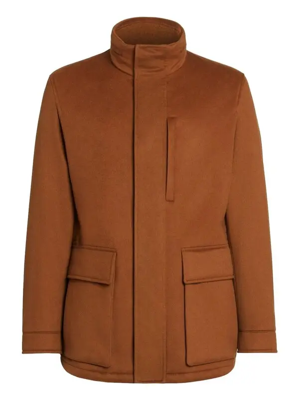 Zegna Long Sleeve Casual Jacket - Brown
