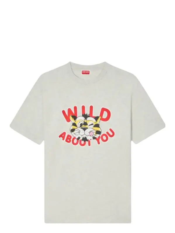 Kenzo Short Sleeve Crewneck T-shirt - Light Gray