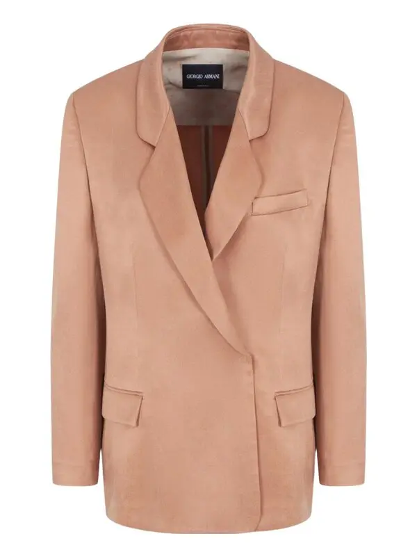 Giorgio Armani Double-breasted Tailored Blazer - Pink