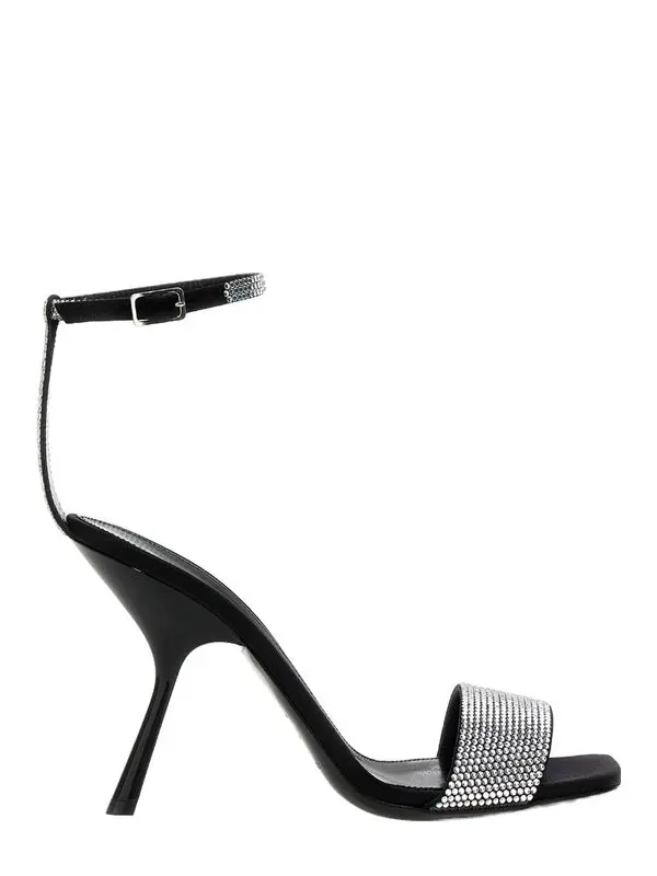 SERGIO ROSSI Embellished High-heeled Sandals - Black