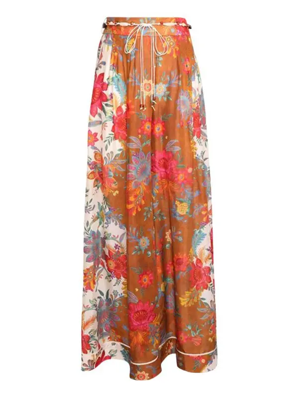 Zimmermann Floral Print Wide-leg Trousers - Multicolor