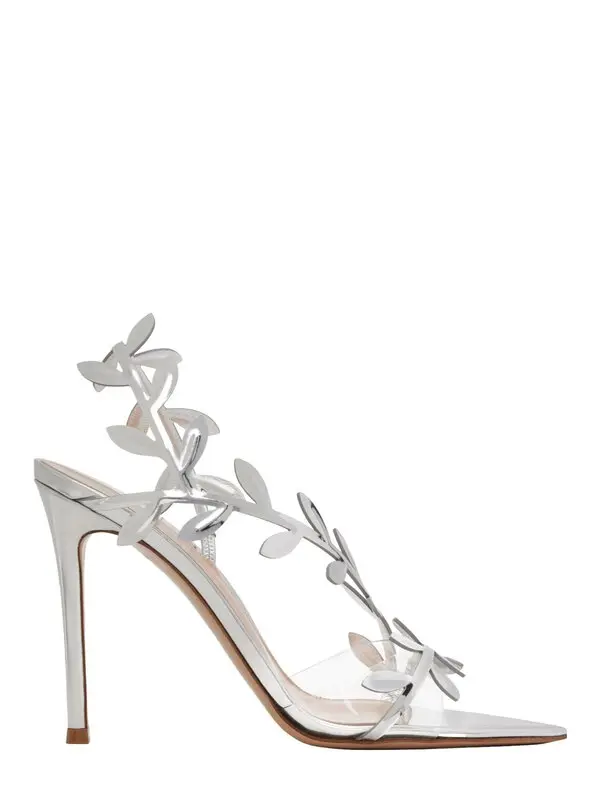 GIANVITO ROSSI Flavia High-heeled Sandals - Silver