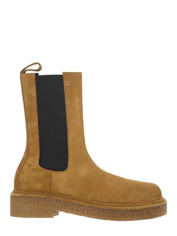Bottega Veneta Haddock Suede Chelsea Boots - Brown