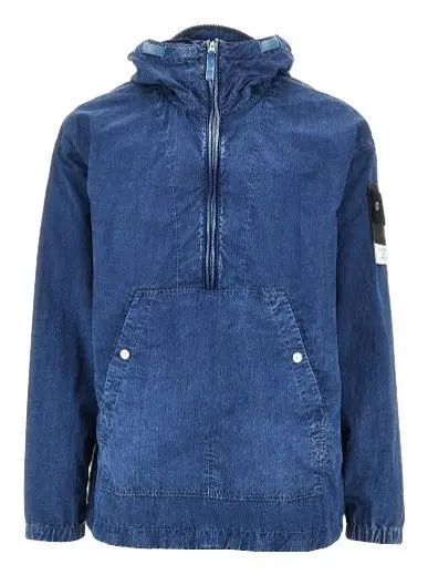 Stone Island Hollow Marbled-effect Jacket - Blue