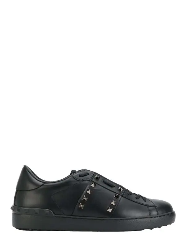Valentino Garavani Rockstud Untitled Lace-up Sneakers - Black
