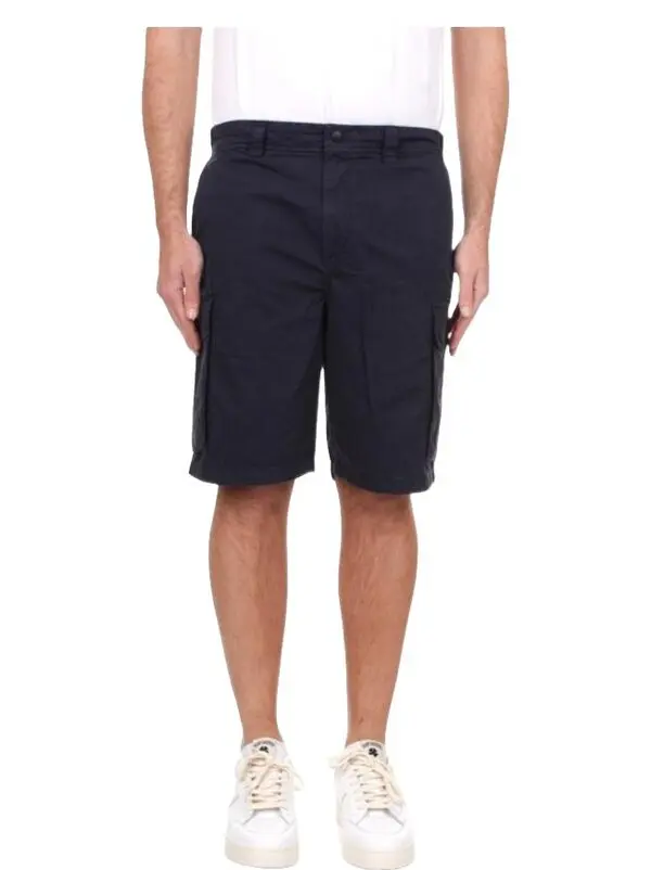 Woolrich Button Detailed Cargo Shorts - Black