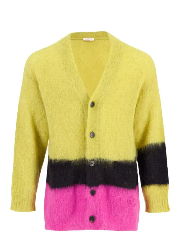 Valentino Garavani Long-sleeved Cardigan - Yellow