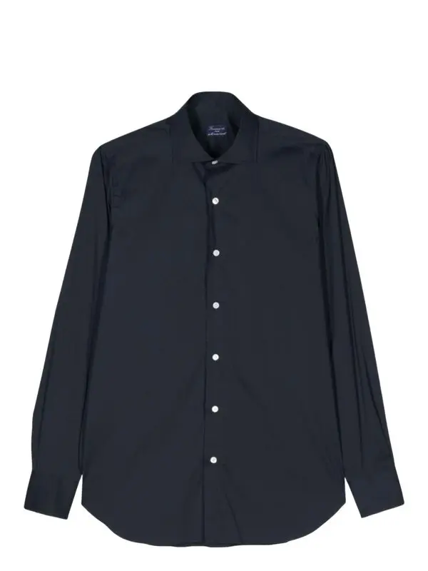 FINAMORE 1925 Long-sleeved Shirt - Black