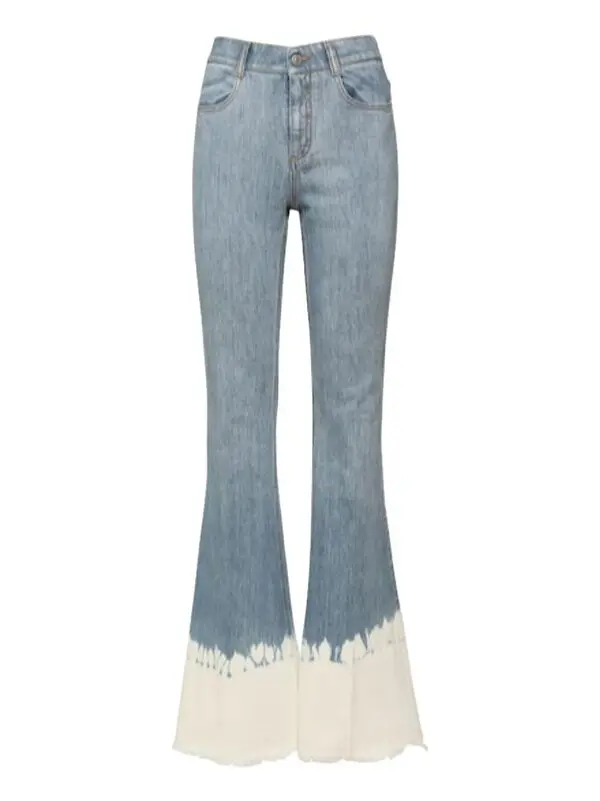 Stella McCartney Flared Tie-dye Jeans - Gray