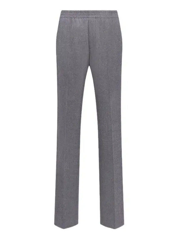 Dior Tailored Logo Patch Elasticated-waist Track Pants - Gray