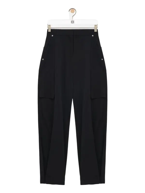Loewe Relaxed Fit Cargo Trousers - Black