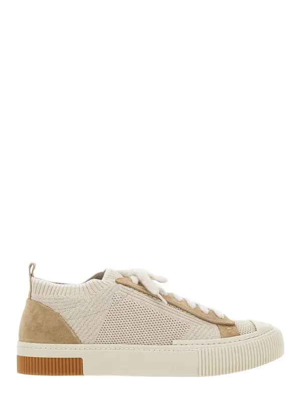 Eleventy Mesh Suede Sneakers - Nude