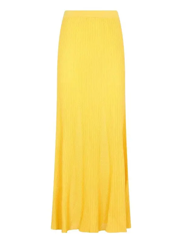 Gabriela Hearst Pleated Maxi Skirt - Yellow