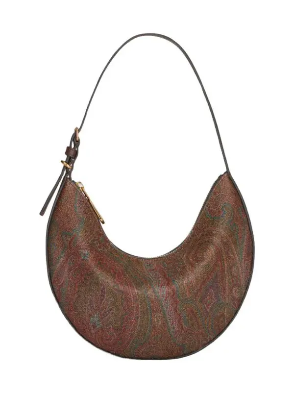 Etro Paisley Jacquard Hobo Bag - Brown