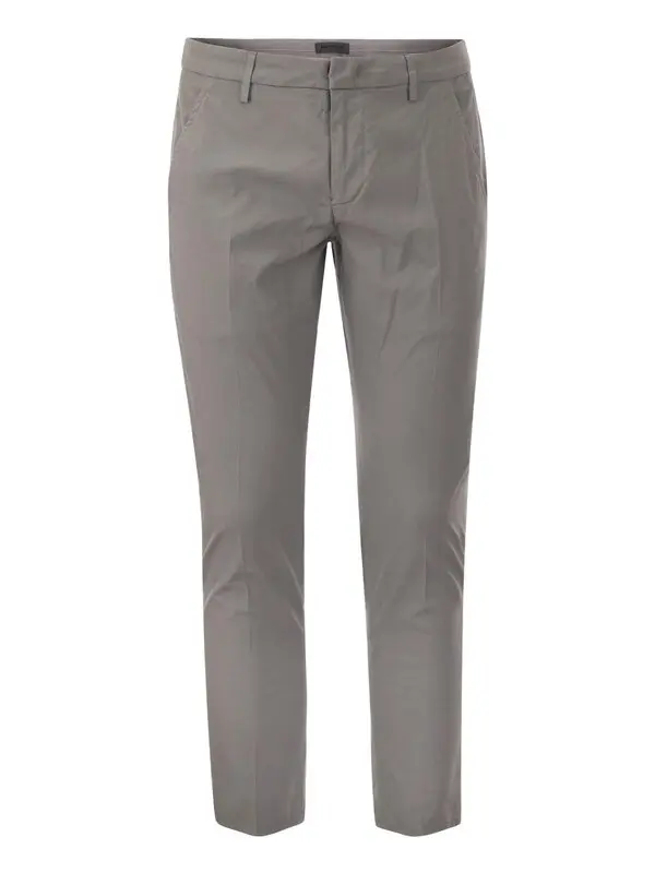 DONDUP Slim-fit Straight-leg Trousers - Gray