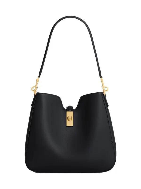 Celine Small Camille 16 Soft Bag In Smooth Calfskin - Black