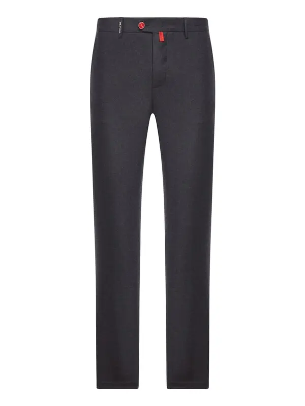 Kiton Straight-leg Tailored Pants - Darkgrey