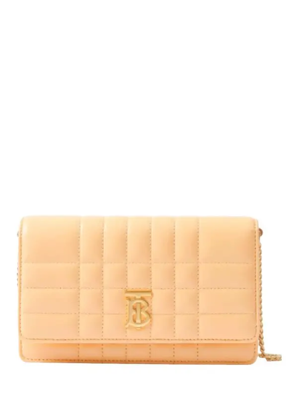 Burberry Lola Quilted Clutch Bag - Orange