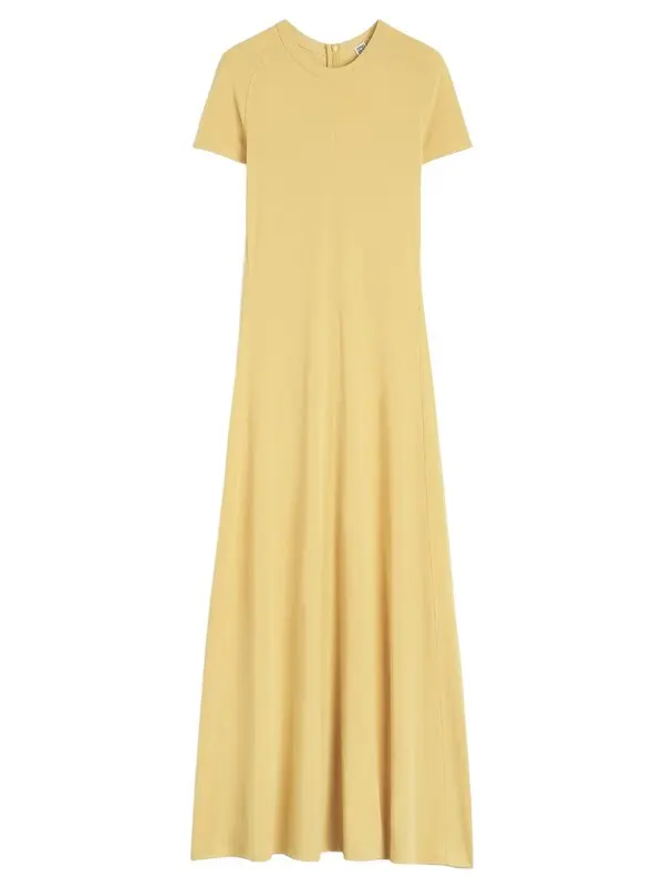 TOTEME Short-sleeve Maxi Dress - Nude