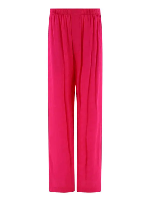Balenciaga Bb Logo Elastic Waist Trousers - Red