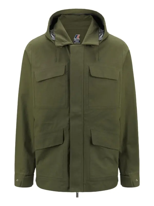 K-WAY Erhal Zip-up Hooded Jacket - Green