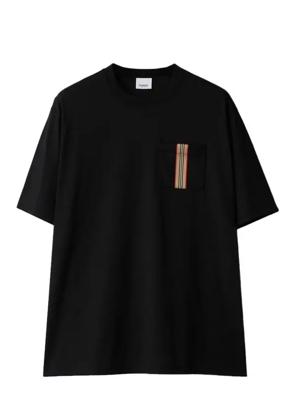 Burberry Logo Cotton T-shirt - Black