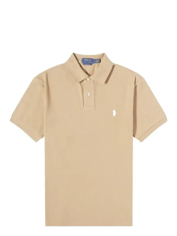 Polo Ralph Lauren Logo Short Sleeve Polo Shirt - Nude