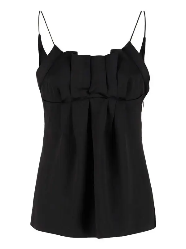 JIL SANDER V-back Vest Top - Black