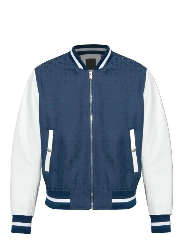 Givenchy Monogrammed Varsity Jacket - Blue