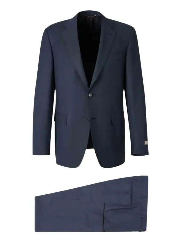 Canali Straight Two-button Wool Suits - Black