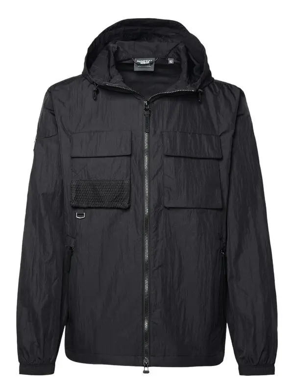 Duvetica Hooded Casual Jacket With Zipper And Pockets - Black