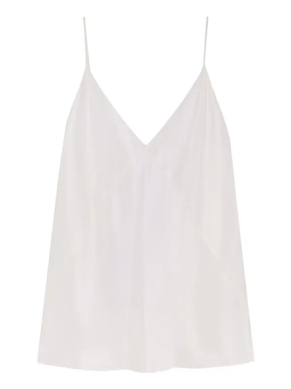 Max Mara V-neck Strappy Camisole - White