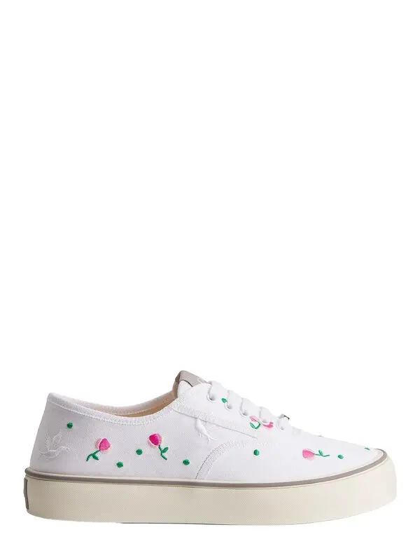 Dior Saltwind Embroidered Sneakers - White