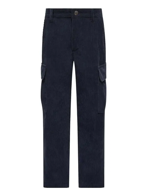 Moncler Corduroy Cargo Pants - Navy Blue
