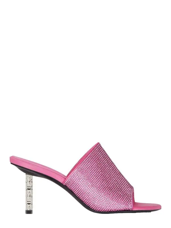 Givenchy All Strass G Cube Mules - Phosphor