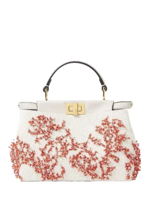 Fendi Peekaboo Embellished Mini Tote Bag - Color